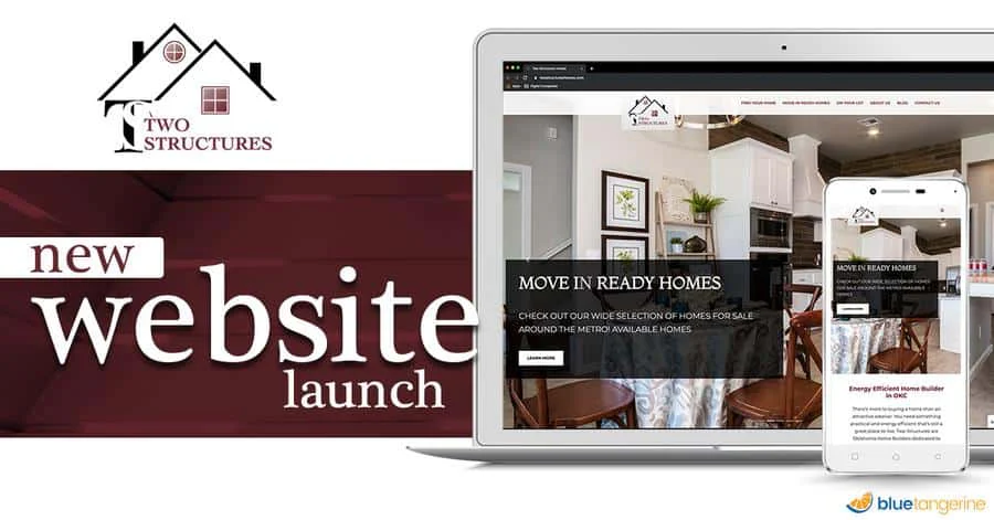 New Website Launch: Two Structures Homes